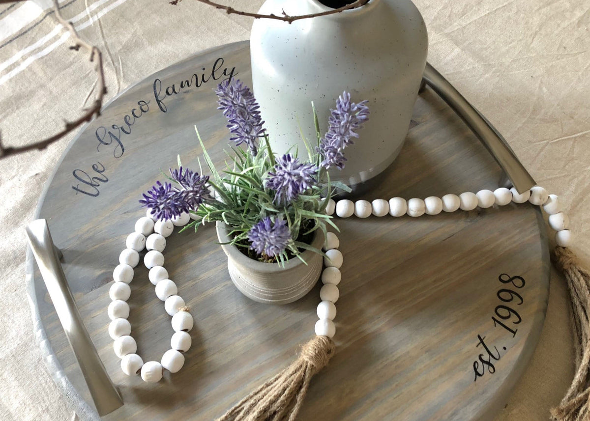 Personalized wood signs and trays – Greco Design Shop