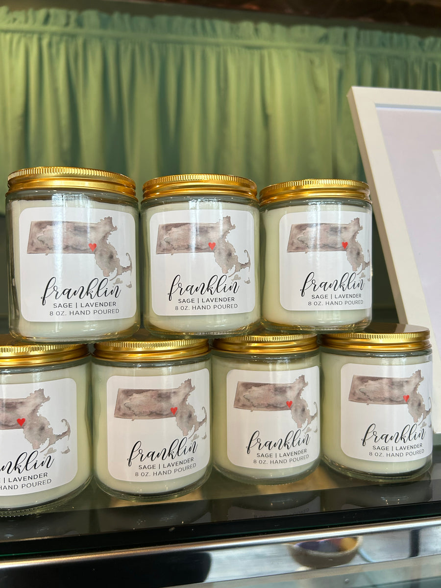 Custom State & Town candles – Greco Design Shop